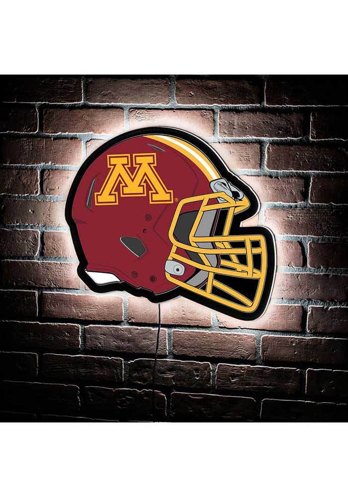 Minnesota Golden Gophers 19.5x15 Helmet Light Up Sign MAROON - 1414370