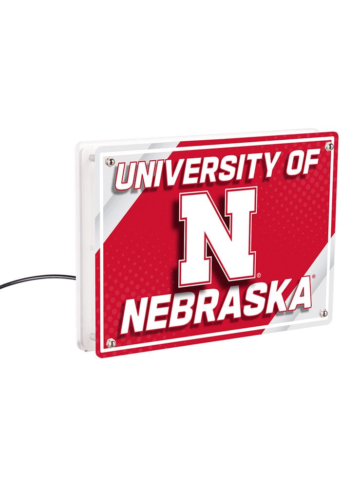 Nebraska Cornhuskers Red LED Lighted Desk Accessory - 1415136