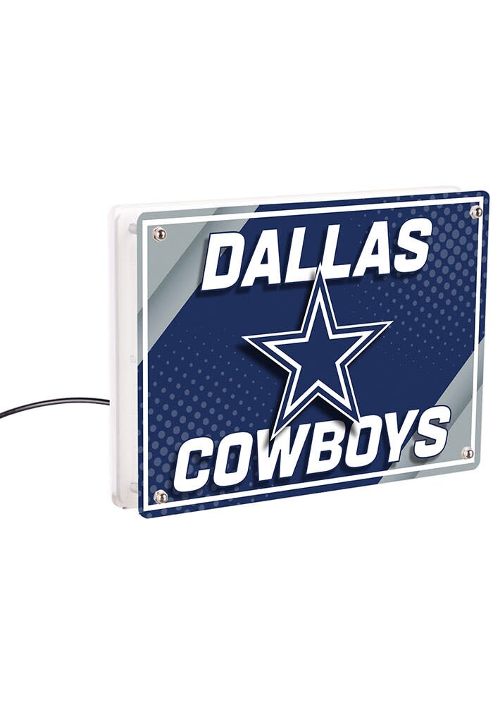 Dallas Cowboys BLUE LED Lighted Desk Accessory - 1415183