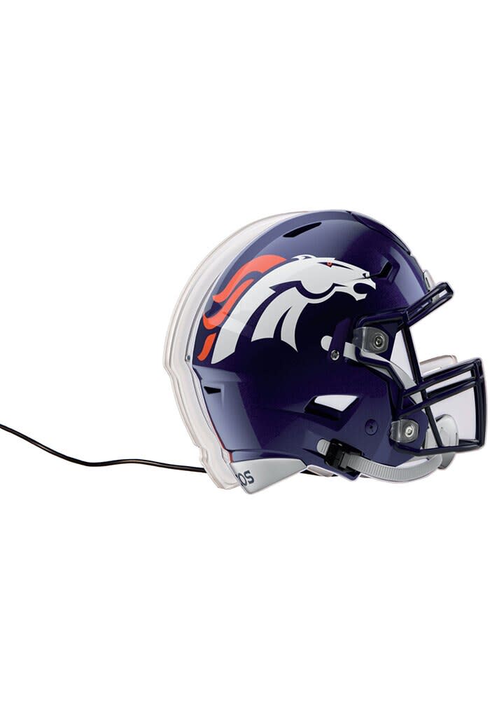 Denver Broncos ORANGE LED Helmet Desk Accessory - 1415186