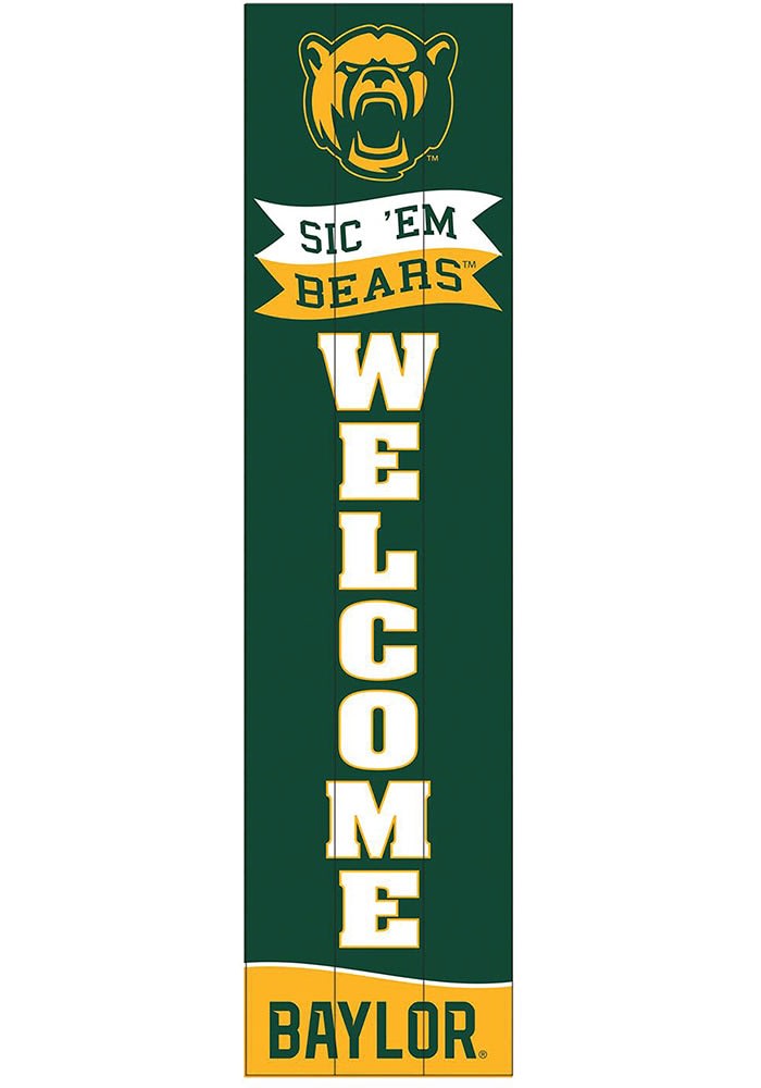 Baylor Bears Porch Leaner Sign GREEN - 1415288