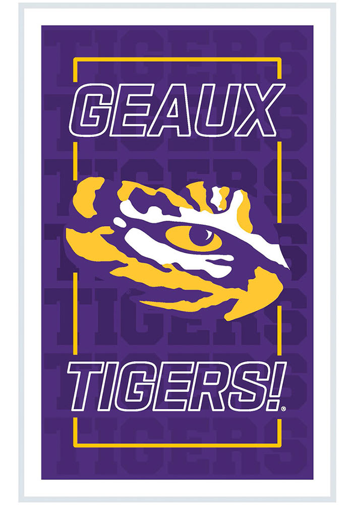 LSU Tigers LED Lighted Wall Sign PURPLE - 1415302