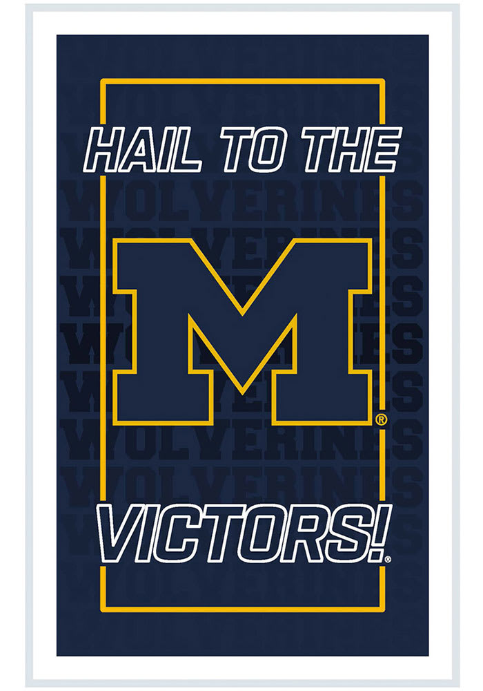 Michigan Wolverines BLUE LED Lighted Wall Sign - 1415306