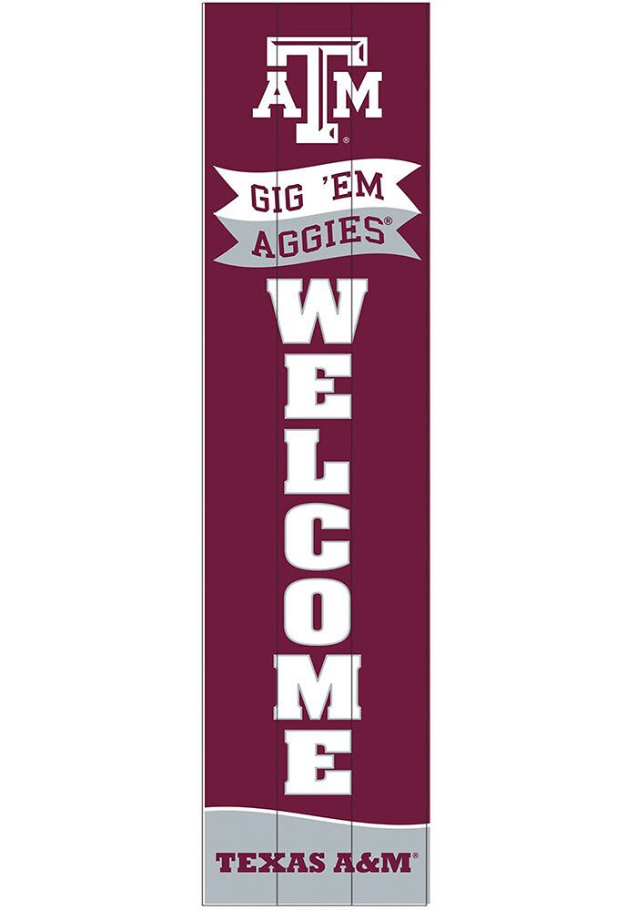 Texas A&M Aggies Porch Leaner Sign MAROON - 1415322