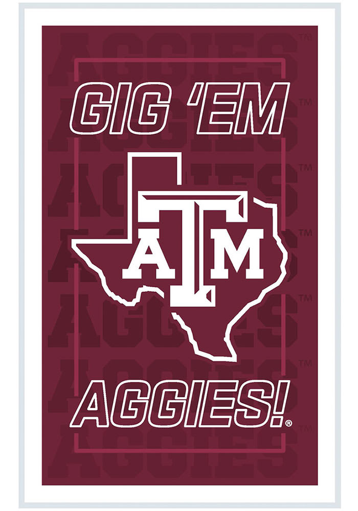 Texas A&M Aggies LED Lighted Wall Sign MAROON - 1415323