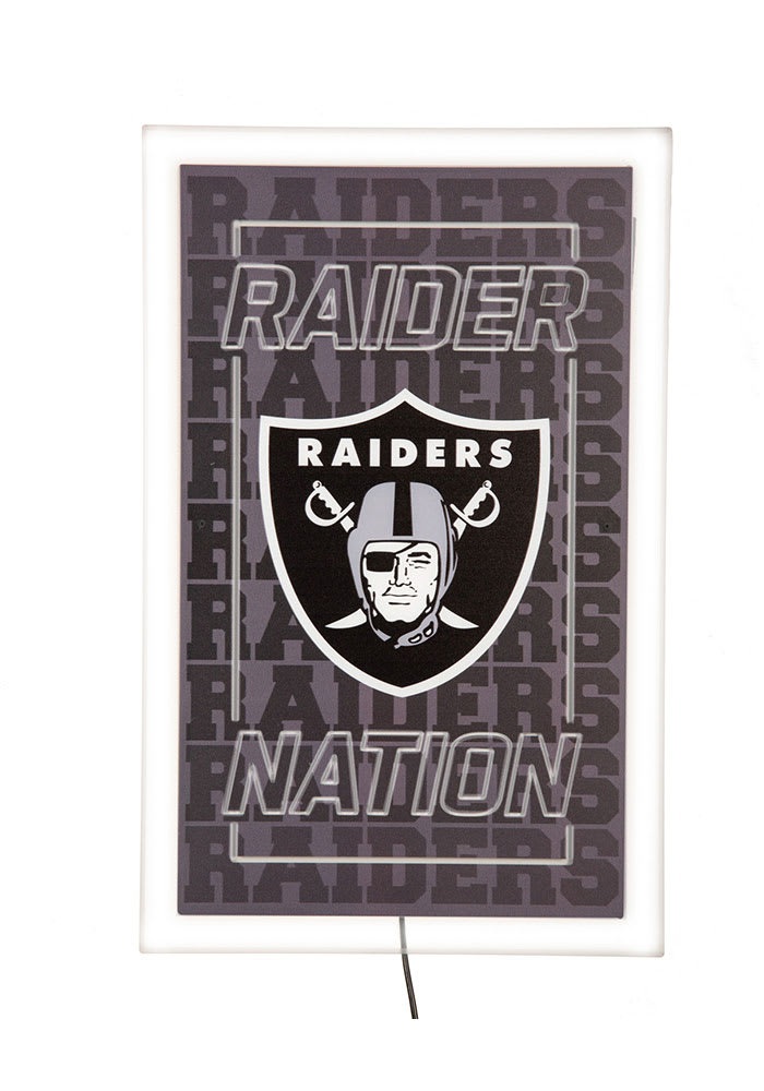 Las Vegas Raiders LED Lighted Wall Sign BLACK - 1415365