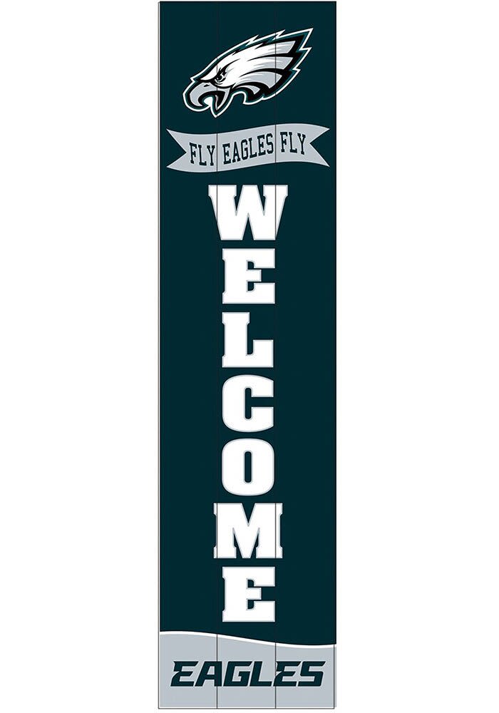 Philadelphia Eagles Porch Leaner Sign BLACK - 1415378
