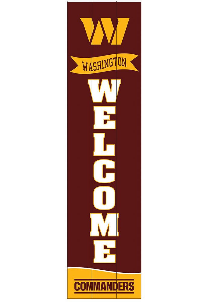 Washington Commanders Porch Leaner Sign Red - 1415389