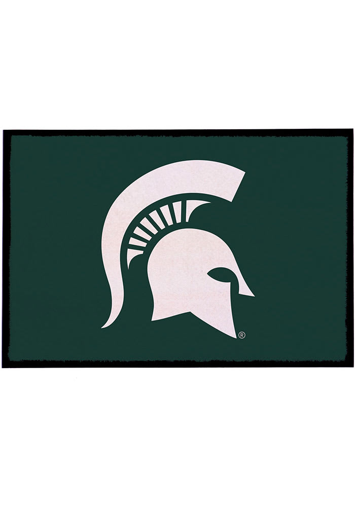 Michigan State Spartans GREEN Full Color Door Mat - 1415451