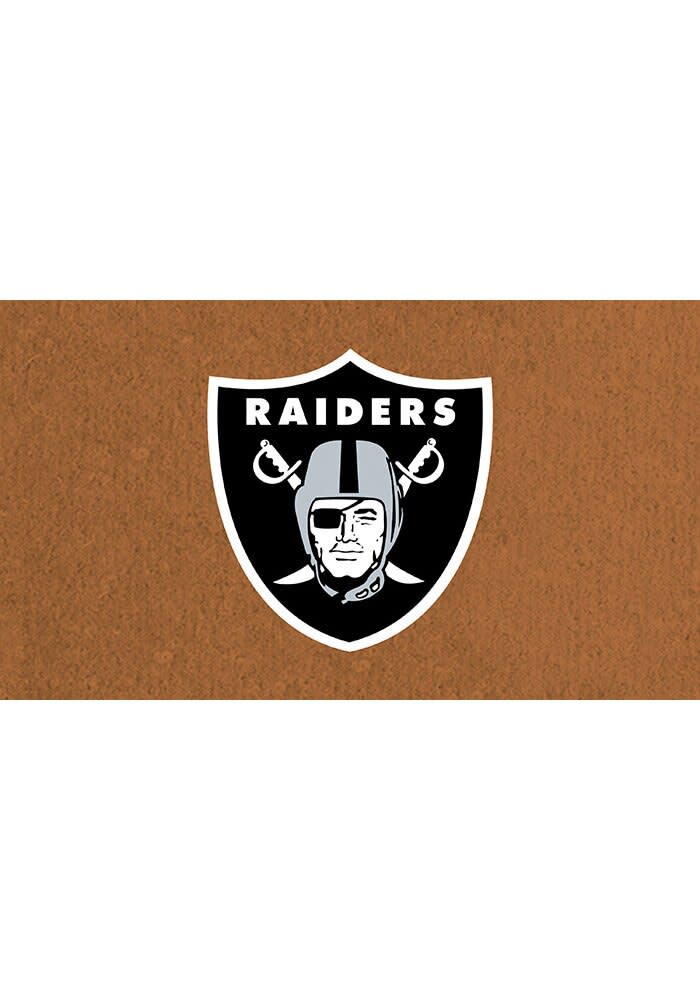 Las Vegas Raiders BLACK Full Color Coir Door Mat - 1415518