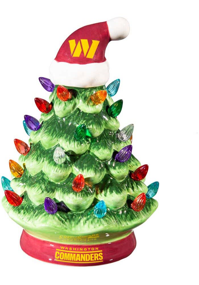 Washington Commanders GREEN Tree Table Top Ornament - 1415616