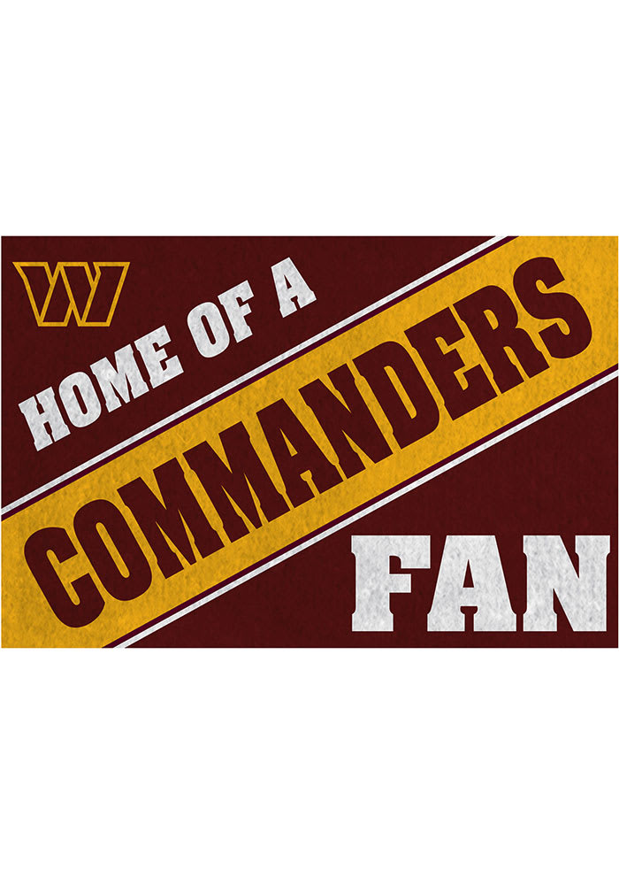 Washington Commanders MAROON Home of a Fan Door Mat - 1415947