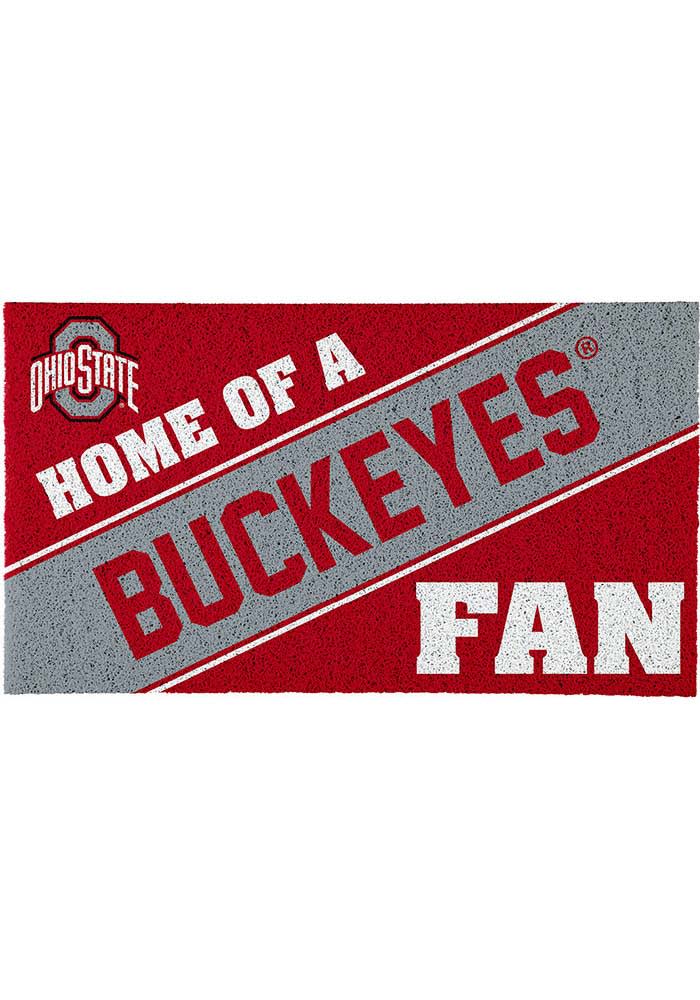 Ohio State Buckeyes Red Home of a Fan Door Mat - 1415984