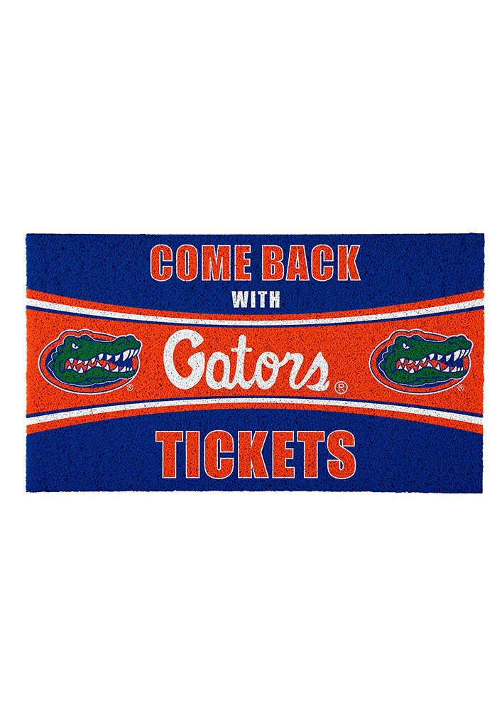 Florida Gators BLUE Come Back With Tickets Door Mat - 1416115