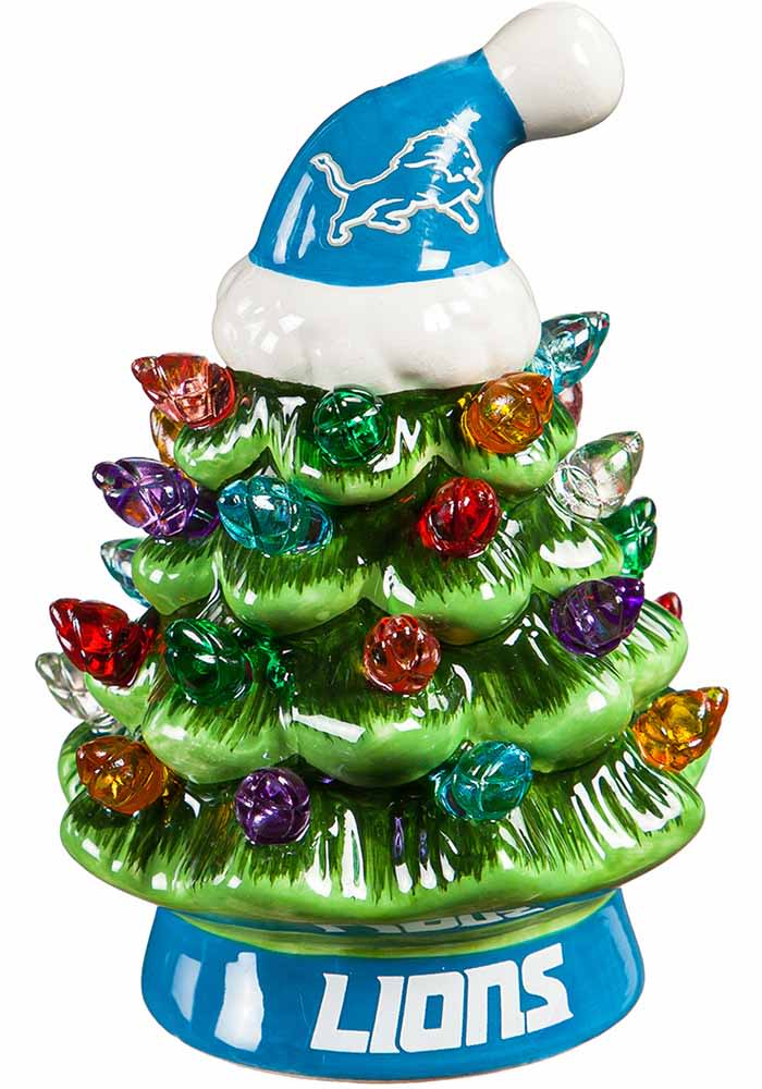 Detroit Lions BLUE 4" Christmas Tree Tabletop Decor - 1416237