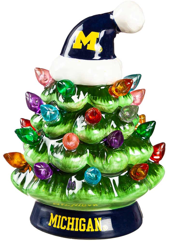 Michigan Wolverines MAIZE Light Up Tree Ornament Ornament - 1416291