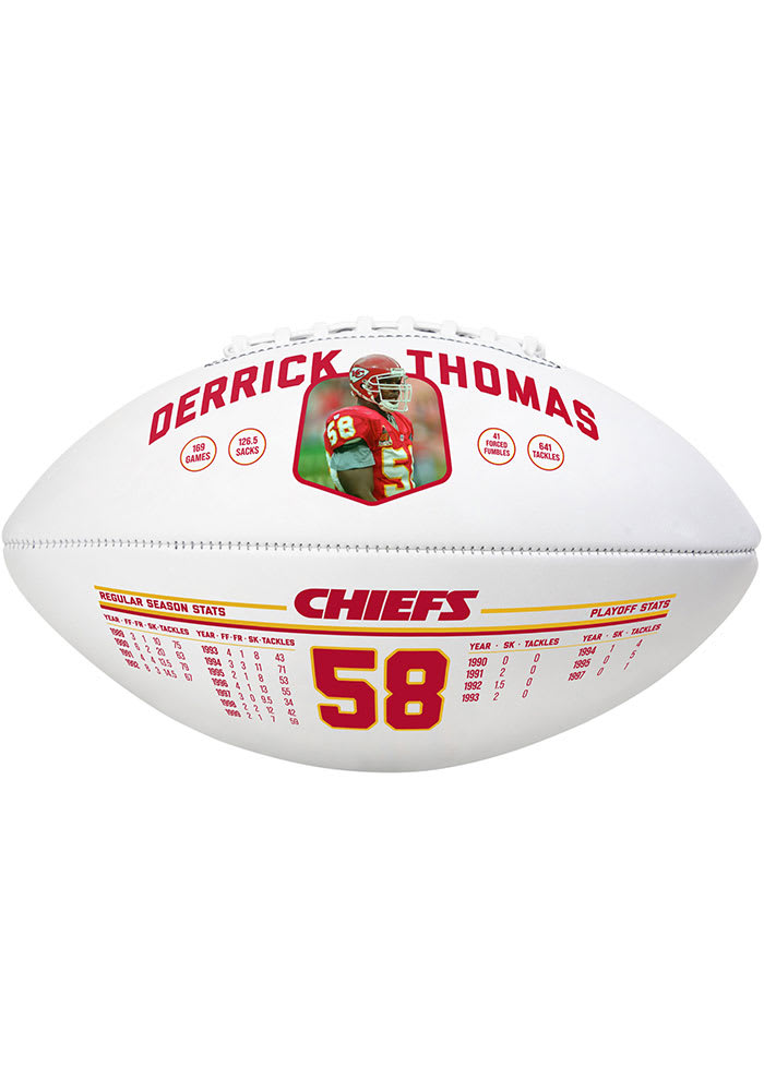 Kansas City Chiefs Red Commemorative Football Autograph Football - 1416531