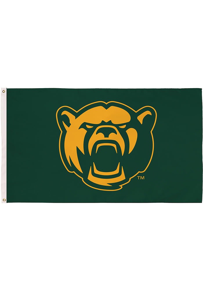 Baylor Bears 3x5 Team Logo GREEN Silk Screen Grommet Flag - 1416782
