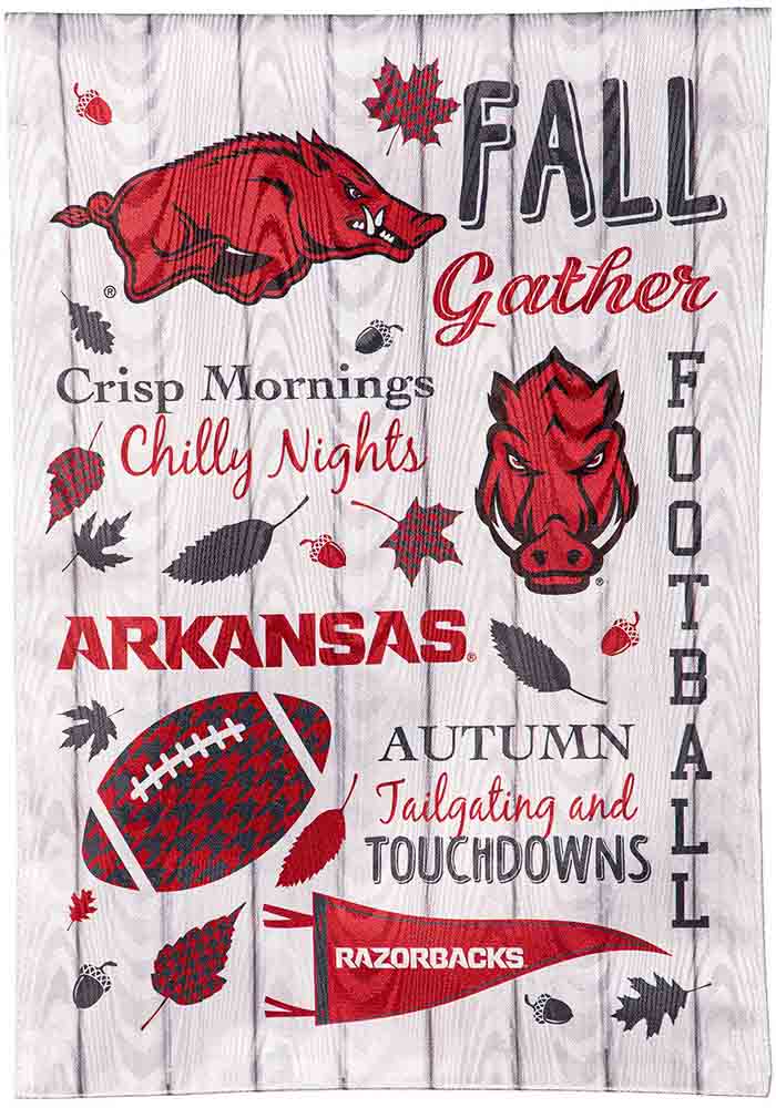 Arkansas Razorbacks CARDINAL Fall Theme Garden Flag - 1416911