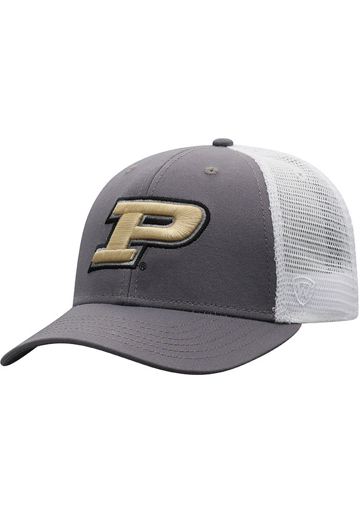 Top of the World Purdue Boilermakers GREY BB Meshback Adjustable Hat ...