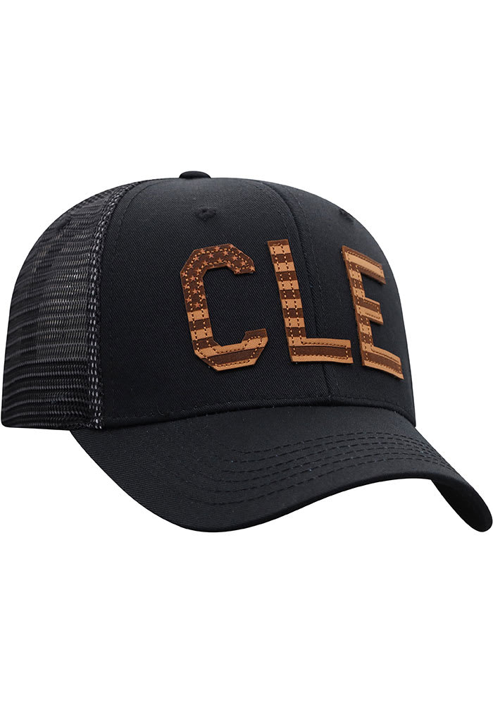 Top of the World Cleveland Cannon Meshback Adjustable Hat - BLACK