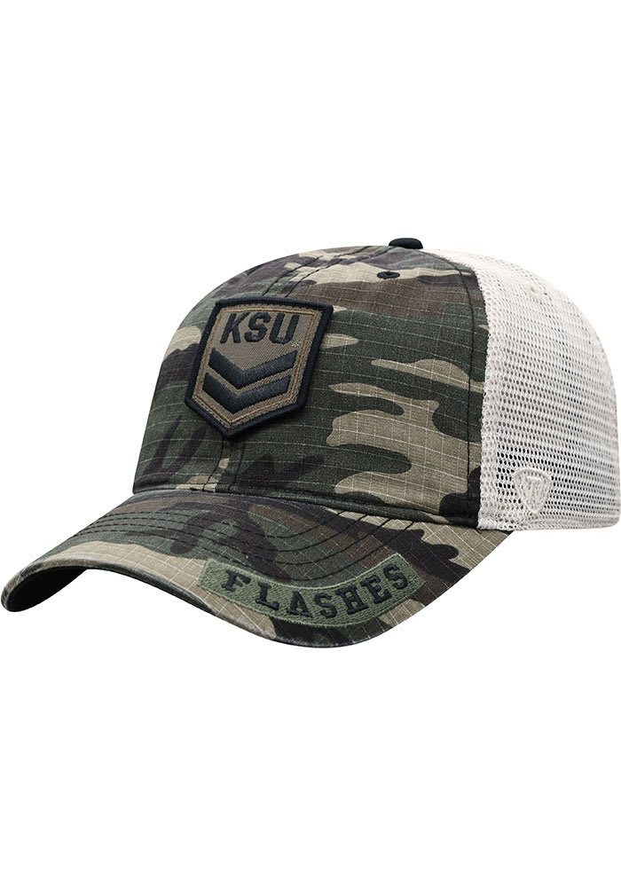Top of the World Kent State Golden Flashes CAMO OHT Shield Meshback ...