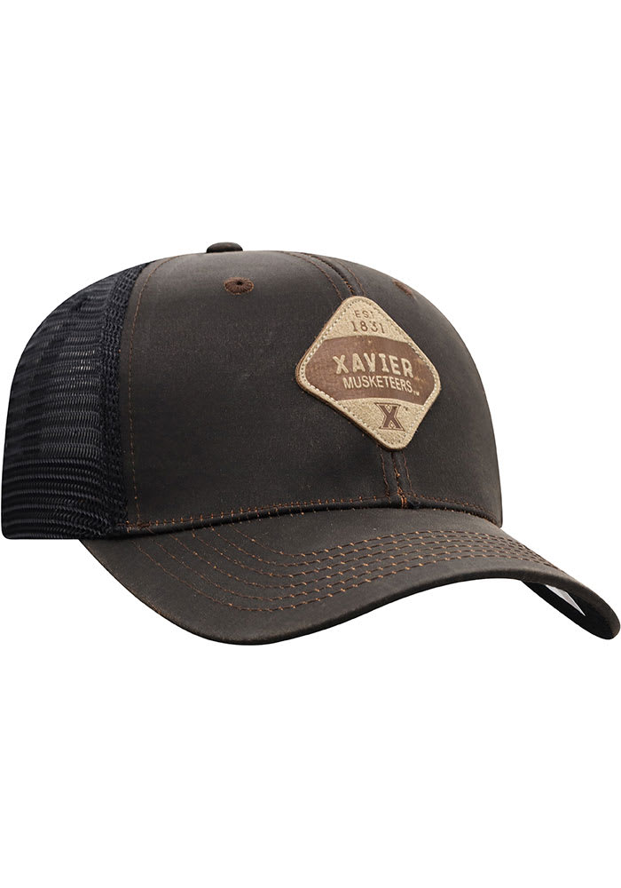 Top of the World Xavier Musketeers Elm Meshback Adjustable Hat - BLACK