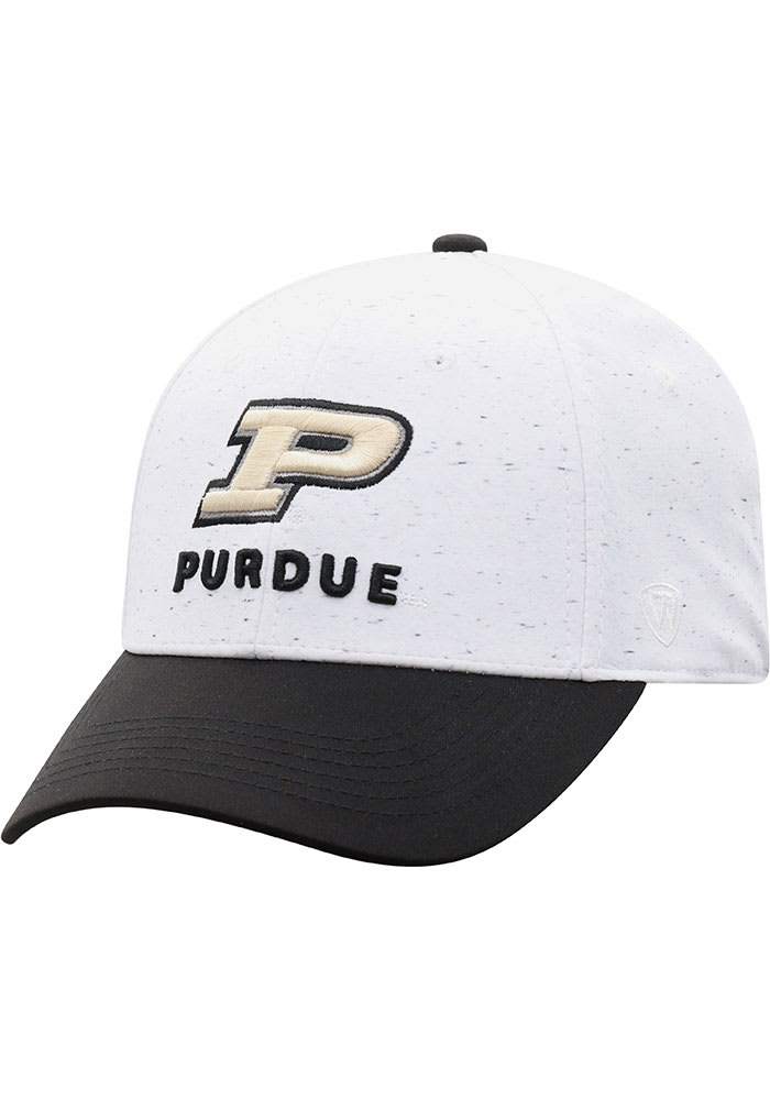 Purdue Boilermakers Mens Wind One-Fit WHITE Top of the World Flex Hat