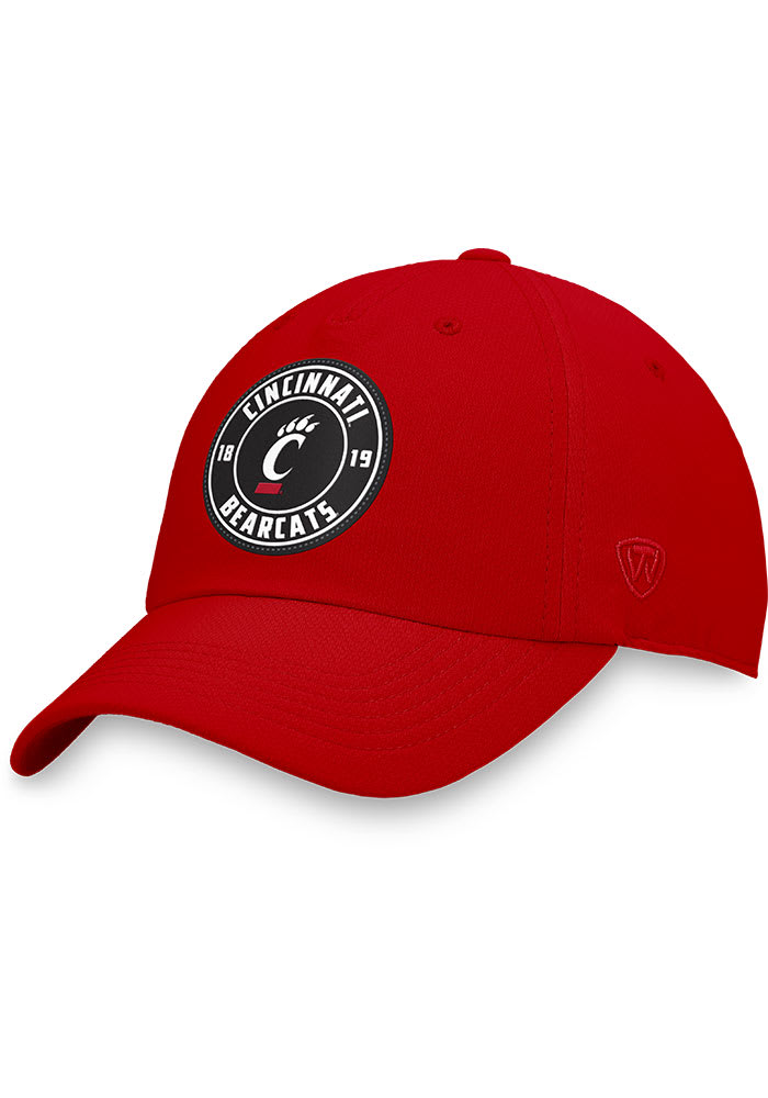 Top of the World BLACK Cincinnati Bearcats Iconic Patch Adjustable Hat ...