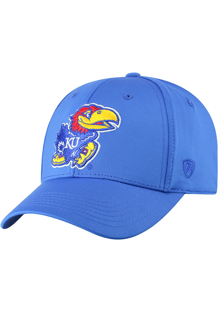Kansas Jayhawks Mens NWL Phenom One-Fit Design ROYAL Top of the World ...