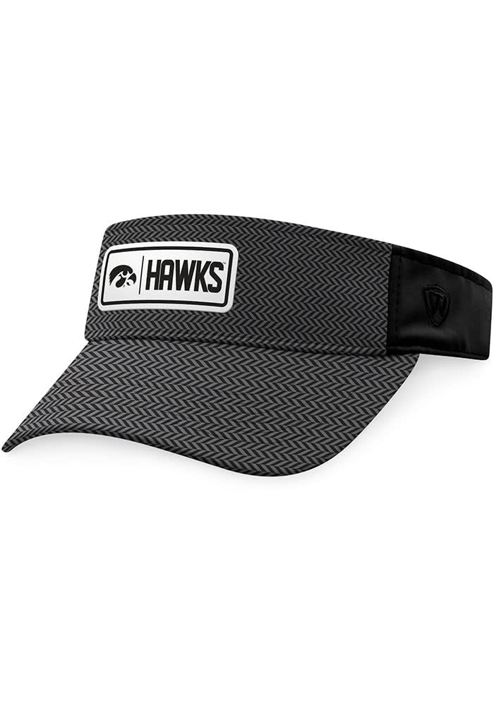 Iowa Hawkeyes Basic Visor BLACK Top of the World Adjustable Visor ...