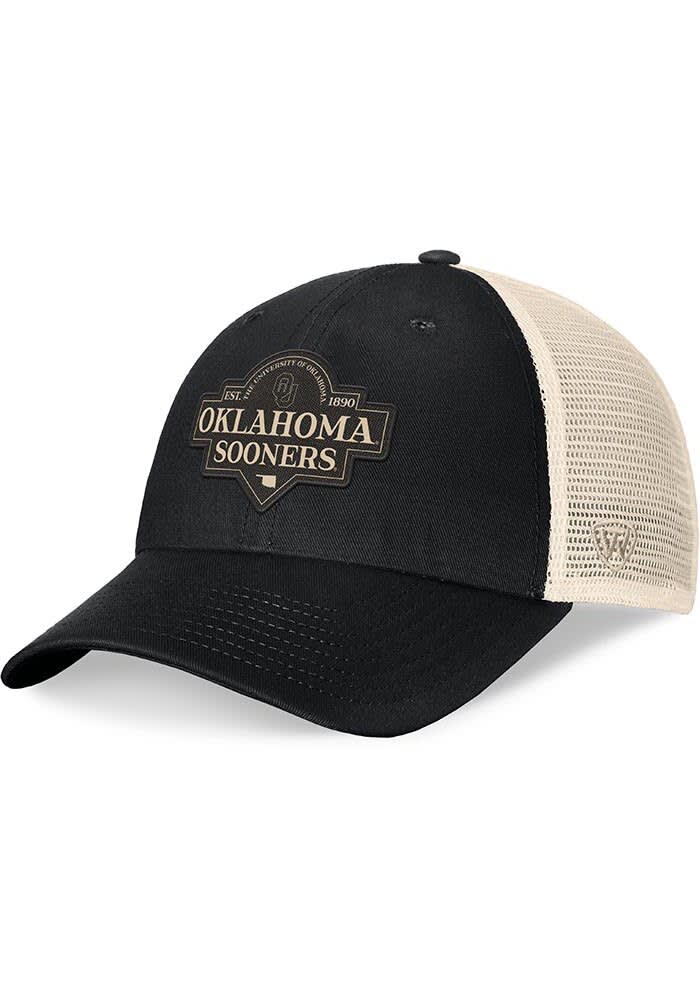 Top of the World Oklahoma Sooners BLACK Amir Meshback Adjustable Hat ...