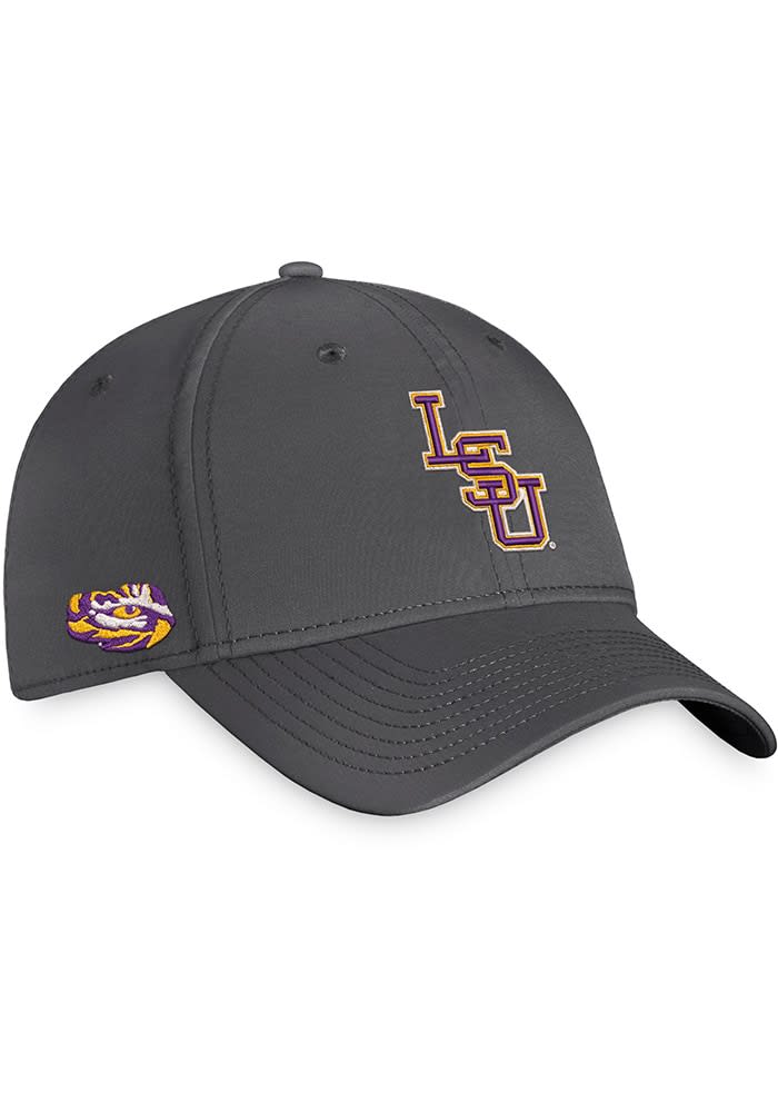 LSU Tigers Mens Reflex One-Fit CHARCOAL Top of the World Flex Hat ...
