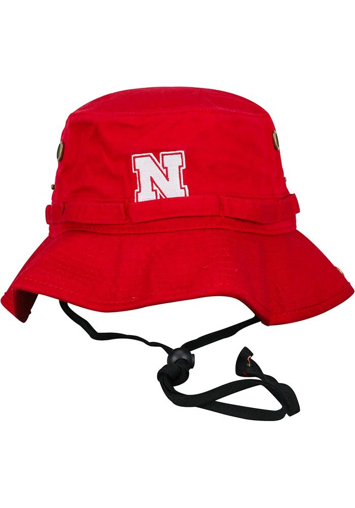 Nebraska Cornhuskers Top of the World Red Angler Mens Bucket Hat - 14406026