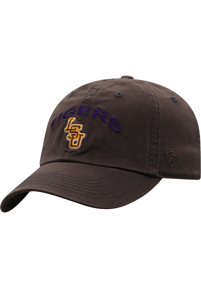 Top of the World LSU Tigers CHARCOAL Champ Curved Bill Vintage ...