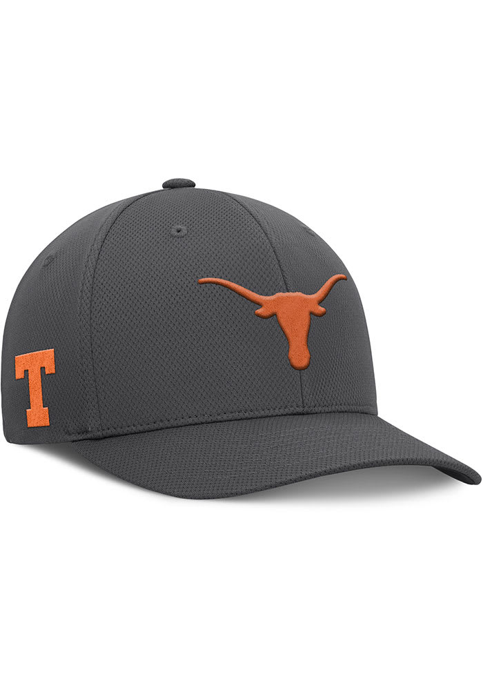 Texas Longhorns Mens Reflex One Fit Charcoal 1 CHARCOAL Top of the ...