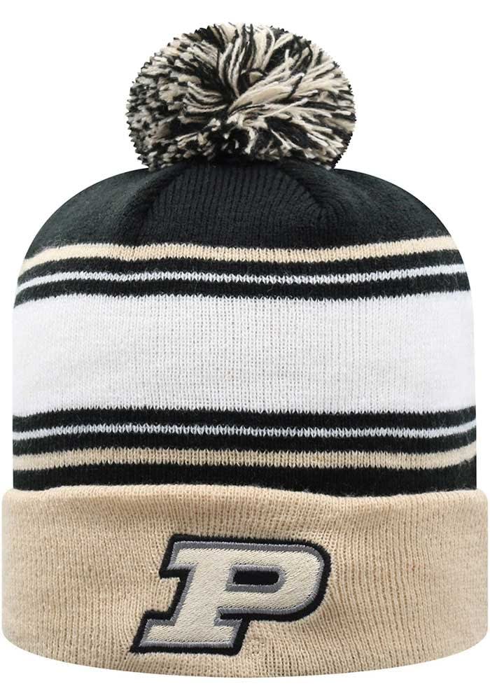 Purdue Boilermakers Top of the World BLACK Ambient Knit Knit Hat - 14407129