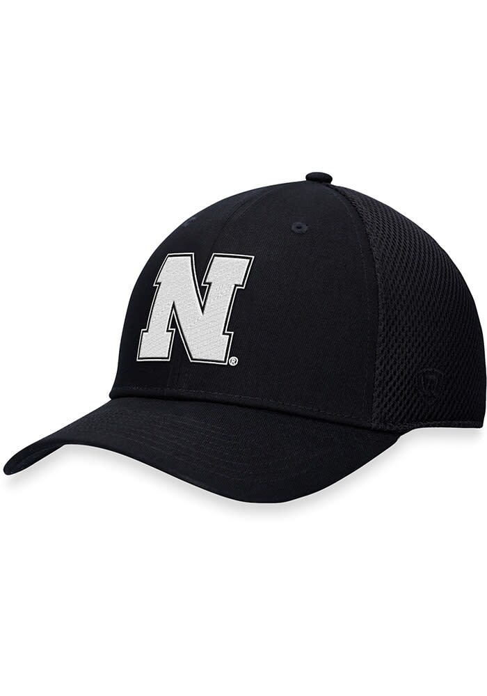 Nebraska Cornhuskers Top of the World BLACK Spacer Mesh Structured ...