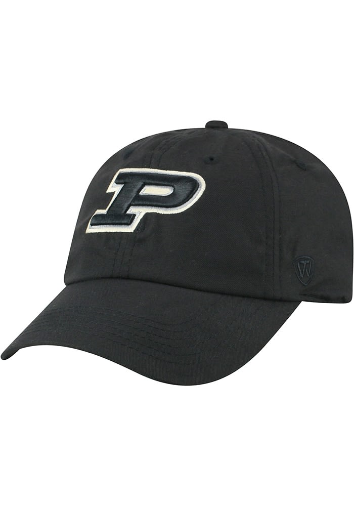 Top of the World Purdue Boilermakers BLACK Staple Adjustable Hat - 1441000