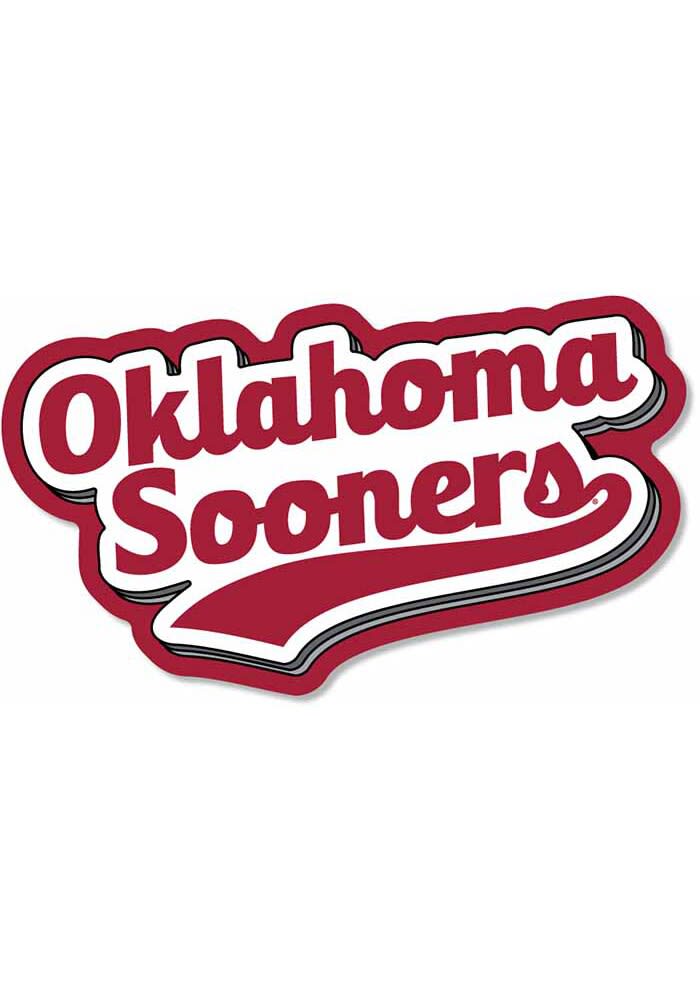 Oklahoma Sooners Souvenir | Oklahoma Sooners Stickers CRIMSON 3.5 ...