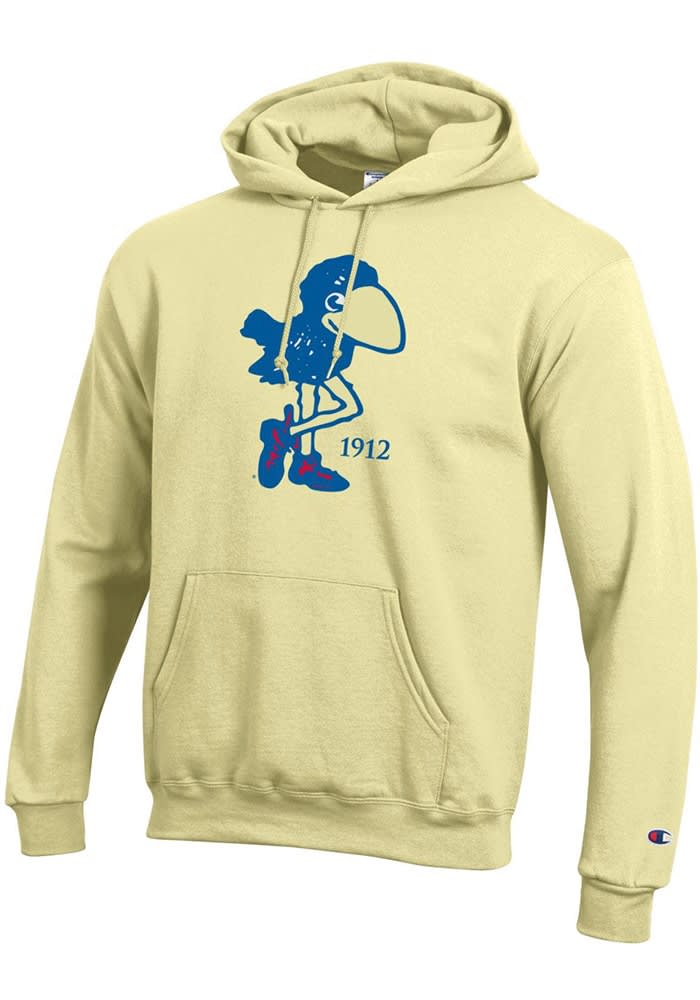 Champion Kansas Jayhawks Mens BUTTER 1912 Logo Hoodie - 147500140