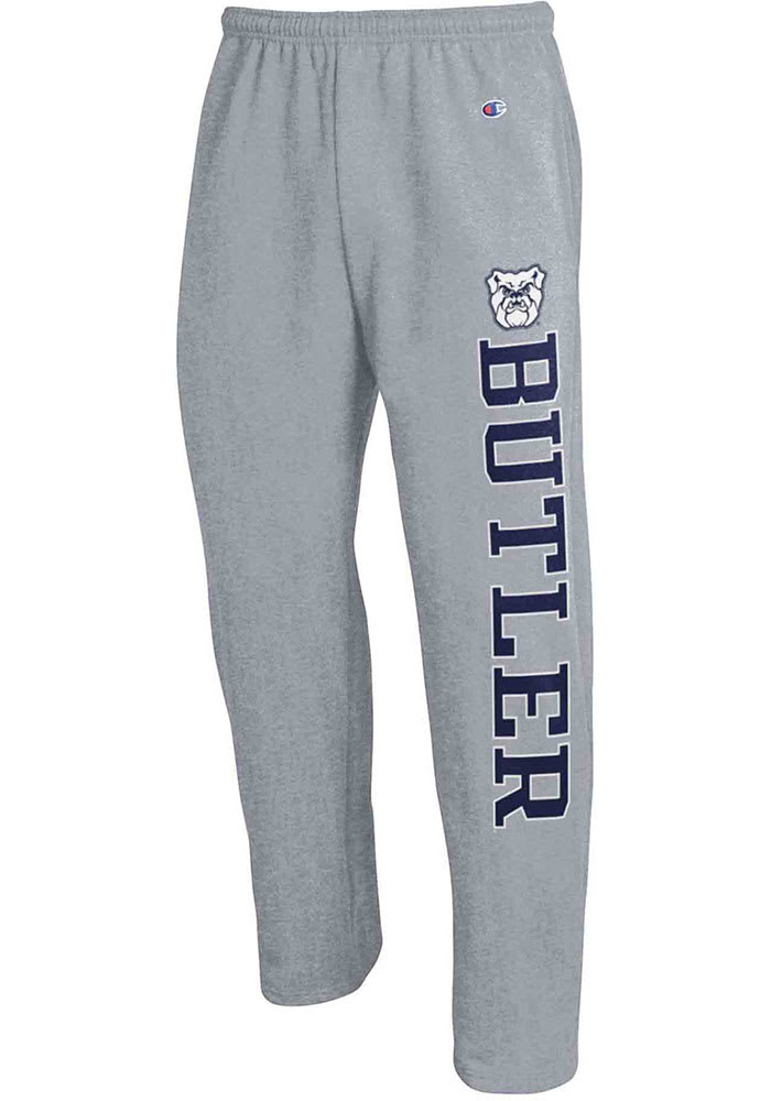 Butler Bulldogs Mens Champion GREY Powerblend Open Bottom Sweatpants ...