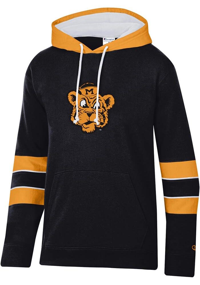 Champion Missouri Tigers Mens BLACK Super Fan Colorblocked Arch Name ...