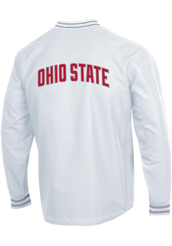Champion Mens White Ohio State Buckeyes Super Fan Scout Pullover ...