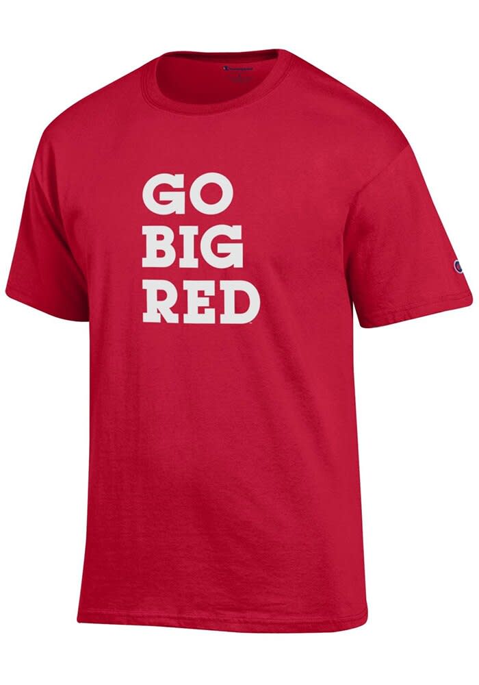 Champion Nebraska Cornhuskers Red Go Big Red Short Sleeve T Shirt ...