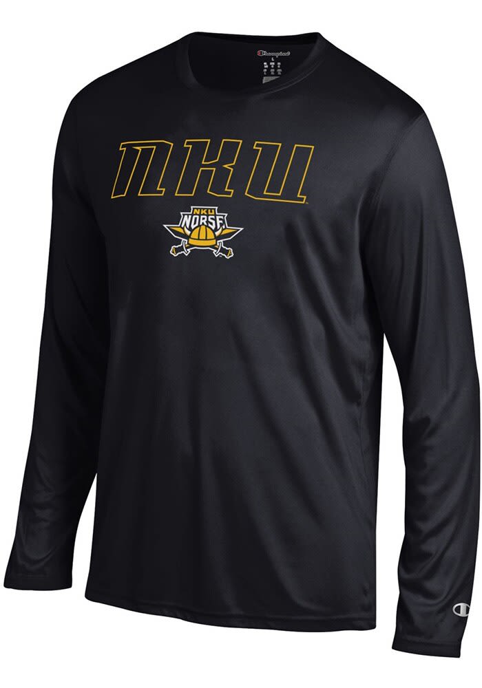 Champion Northern Kentucky Norse Athletic Long Sleeve T-Shirt - BLACK