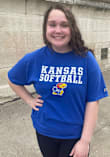Champion Kansas Jayhawks ROYAL Softball Short Sleeve T Shirt - 14755070