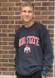 Champion Ohio State Buckeyes Mens CHARCOAL Powerblend Crew Sweatshirt ...