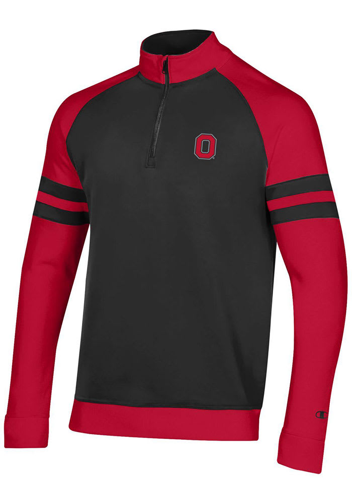 Champion Mens BLACK Ohio State Buckeyes Super Fan Raglan Striped Long ...