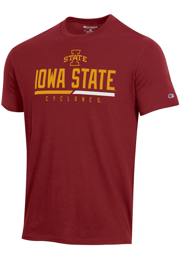 Champion Iowa State Cyclones CARDINAL Stadium Short Sleeve T Shirt ...